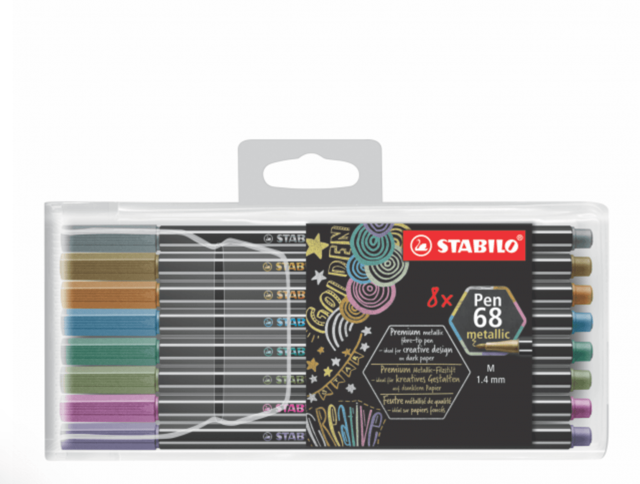 Stabilo Rotuladores metálicos x 8 unidades - PaperStop