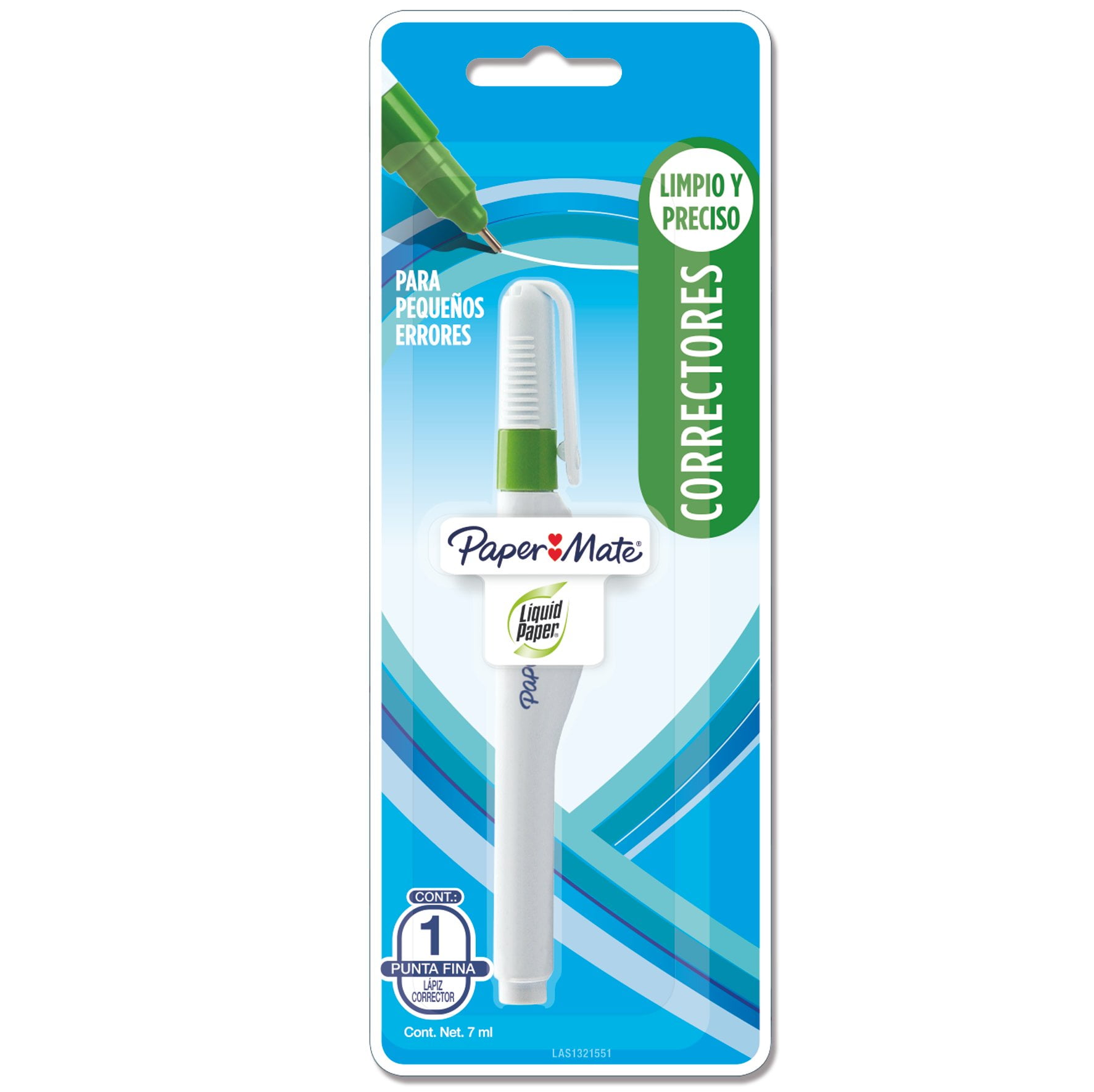 PaperMate Corrector Liquid Paper blister x 1 - PaperStop