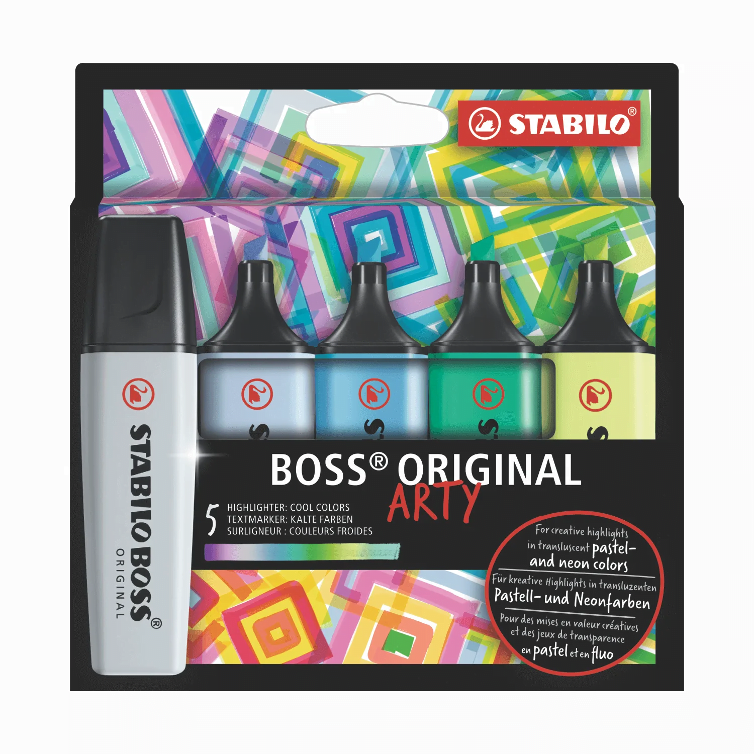 Stabilo boss original arty colores fríos x 5 unidades - PaperStop
