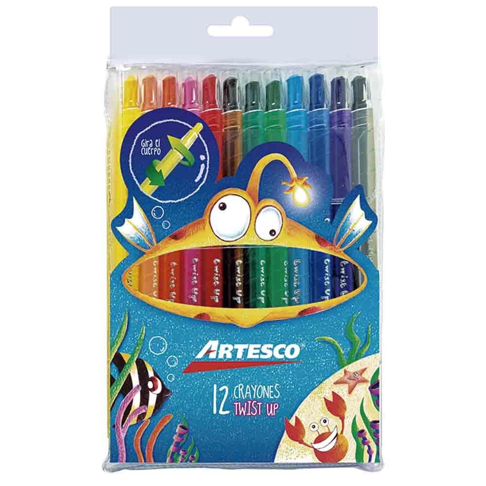 Artesco - Crayones twist x 12 unidades - PaperStop