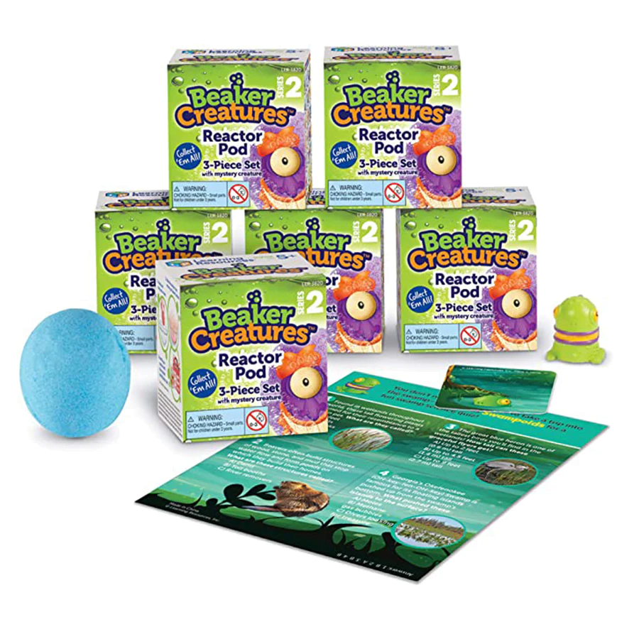 LEARNING RESOURCES - REACTOR PODS - BEAKER CREATURES SERIE 2 - PaperStop