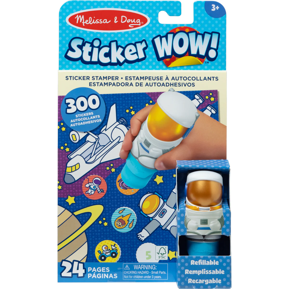 MELISSA & DOUG - ESTAMPADOR DE STICKERS MODELO ASTRONAUTA CON ...