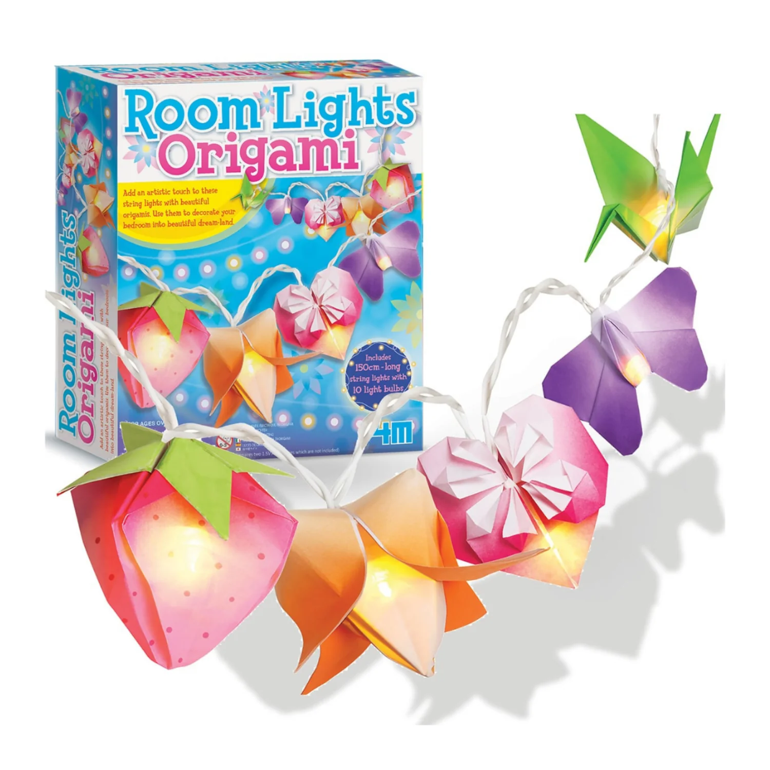 4M - Set crea una guirnalda de origami con luces - PaperStop